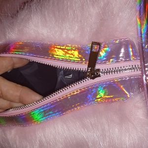 Dolls Kill | Bags | Dollskill Pink Shaggy Fur Beautiful Weekender With ...